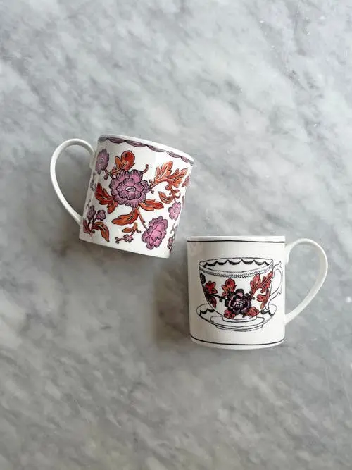 TWIG NEW YORK Heritage Rosa Rugosa Blooming Mug