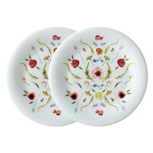 TWIG NEW YORK Scandinavian Floral Set Of Two Salad Plates - Multi