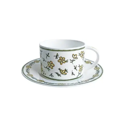 TWIG NEW YORK Heritage Daisy Chain Cup And Saucer
