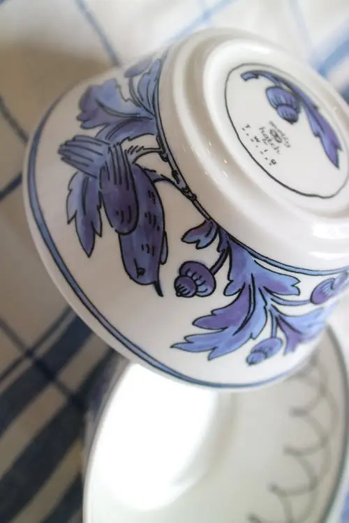 Twig New York Heritage Blue Bird Cereal & Soup Bowl