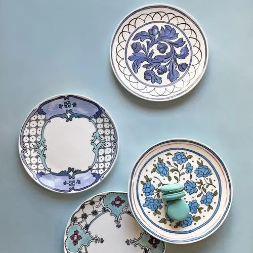 TWIG NEW YORK Heritage Blue Bird Salad Plate
