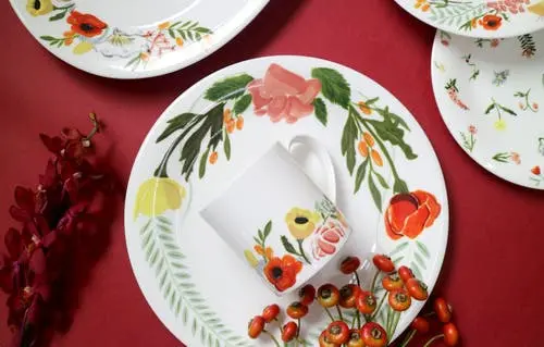 TWIG NEW YORK Language Of Flowers Dinner Plate