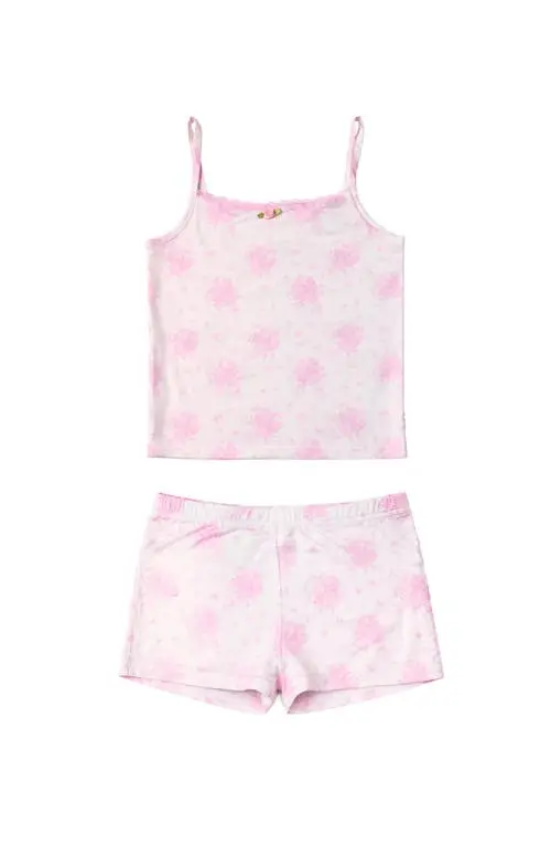PREPPY GOOSE Floral Print Cami Jersey Pj - Pink