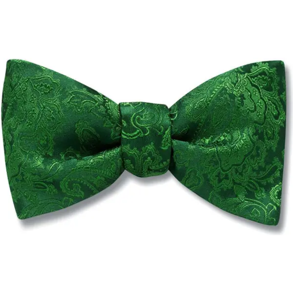 BEAU TIES OF VERMONT Woven Silk Jacquard Bow Tie - Standard Self-tie