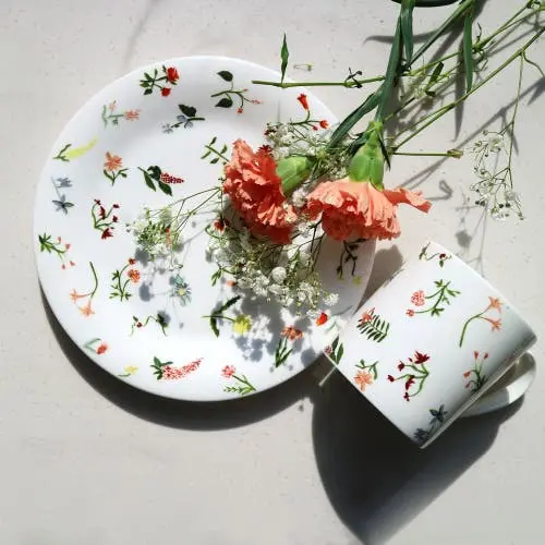 TWIG NEW YORK Language Of Flowers Set Of Two Salad Plates