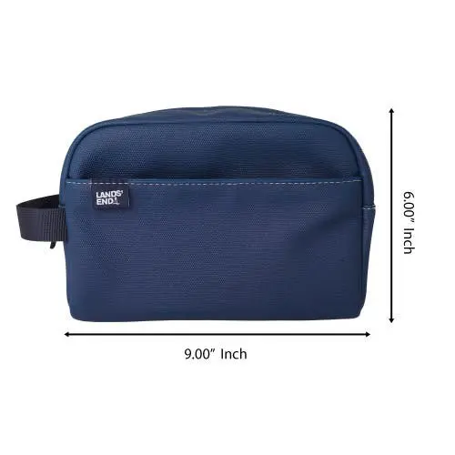 LANDS' END Woven Dopp Kit - Navy