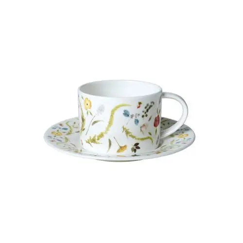TWIG NEW YORK Scandinavian Floral Cup And Saucer