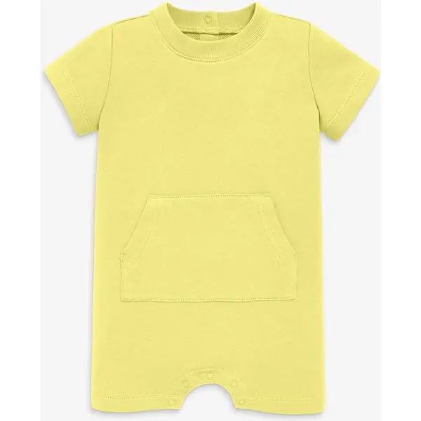 PRIMARY Baby Sweatshort Shortie - Buttercup