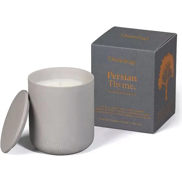 OSMOLOGY Persian Thyme Scented Candleneroli Saffron And Oudh - Grey