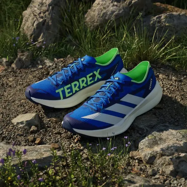 Adidas Terrex Agravic Speed 2 Trail Running Shoes - Blue / Dash Grey / Lime Burst