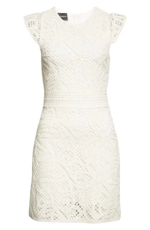 Emporio Armani Crochet Sheath Dress