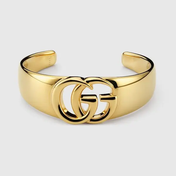 Gucci Gg Marmont Cuff Bracelet - Gold-toned Metal