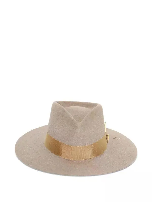 Nick Fouquet Almeria Ribbon-detail Hat - Neutrals