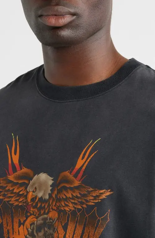 PACSUN Eagle Skull Cotton Graphic T-shirt