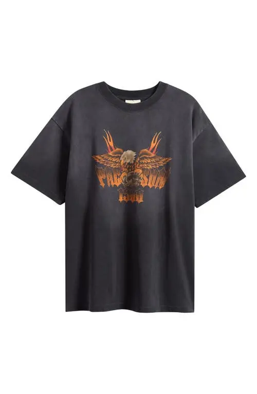 PACSUN Eagle Skull Cotton Graphic T-shirt