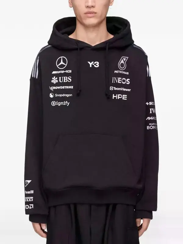 Y3 Cotton Graphic Hoodie
