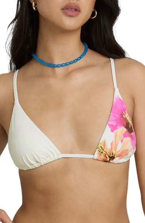 BILLABONG Sunny Shore Slider Triangle Bikini Top - Salt Crystal