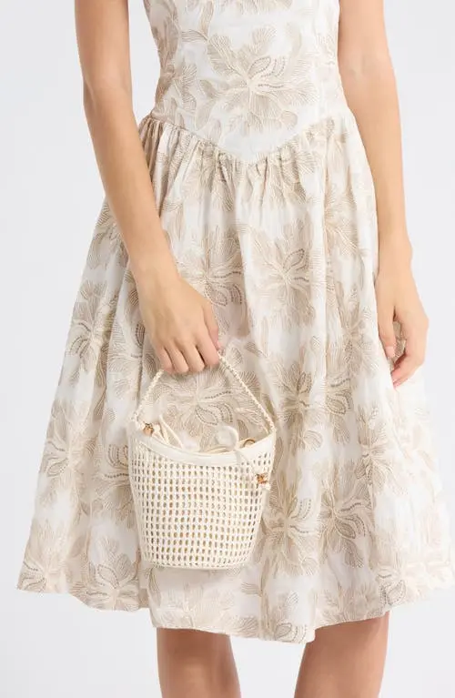 Sam Edelman Small Bucket Crossbody Bag - Ivory
