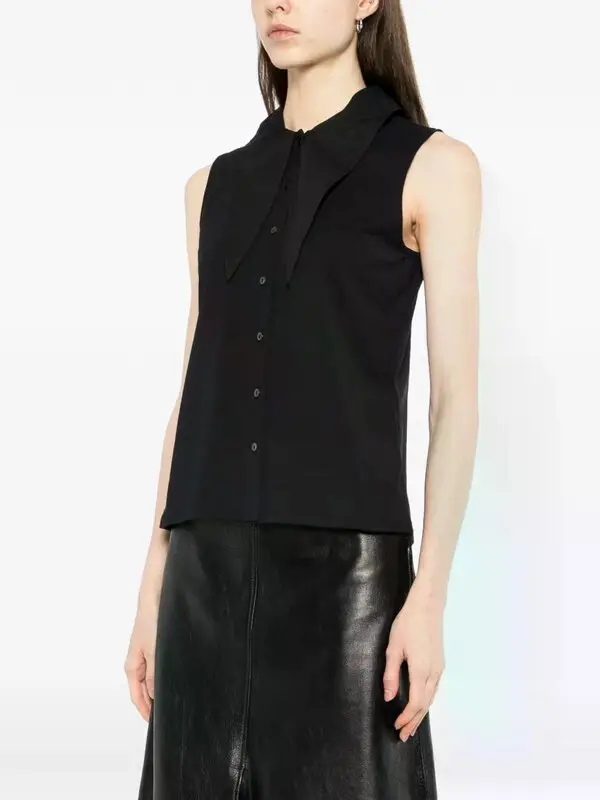 AGNES B. Sleeveless Jersey Shirt