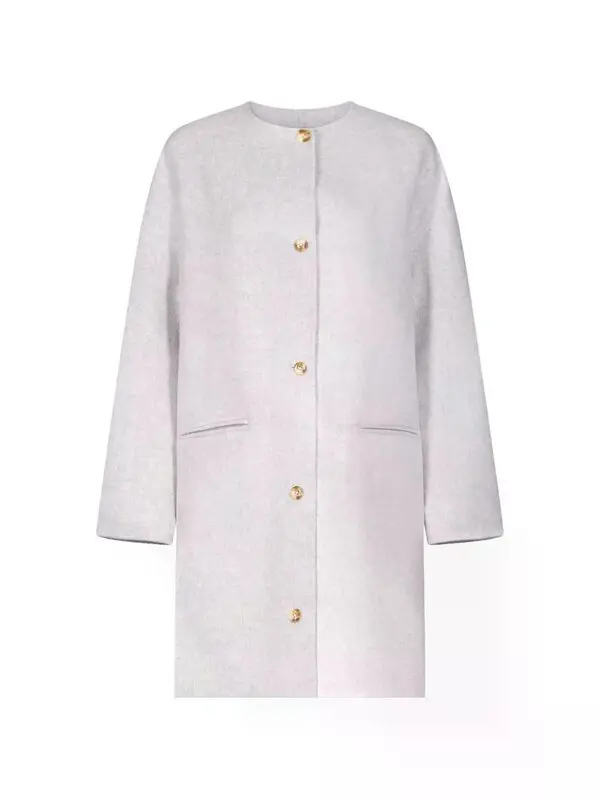 Loulou De Saison Kerry Button Coat - Grey