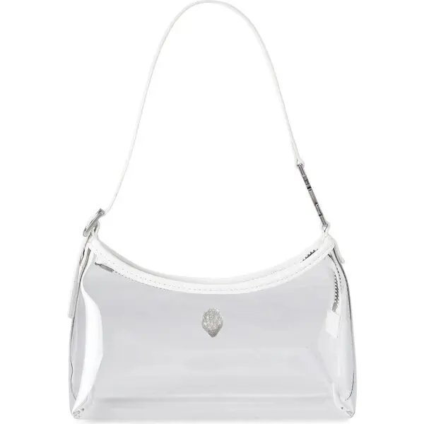 Kurt Geiger Mini Vinyl Shoulder Bag - Clear White