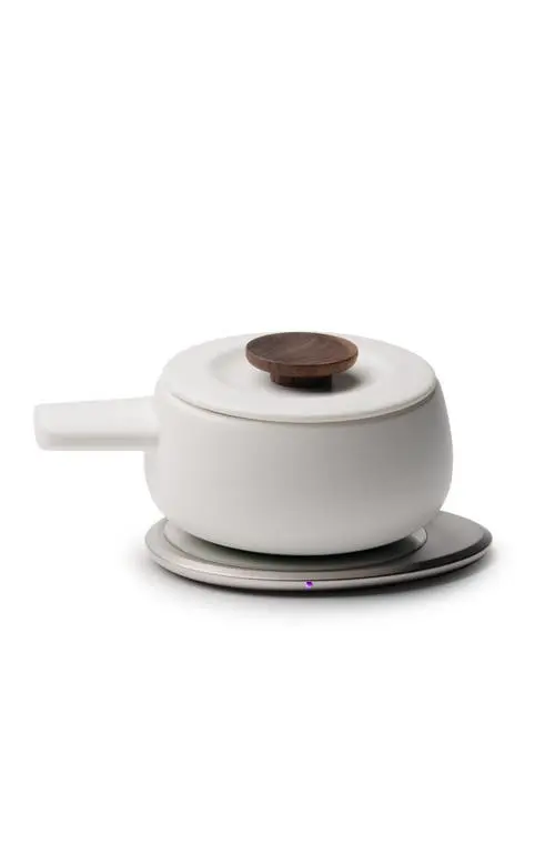 OHOM INC Fondi Self-heating Fondue Set - Jasmine White