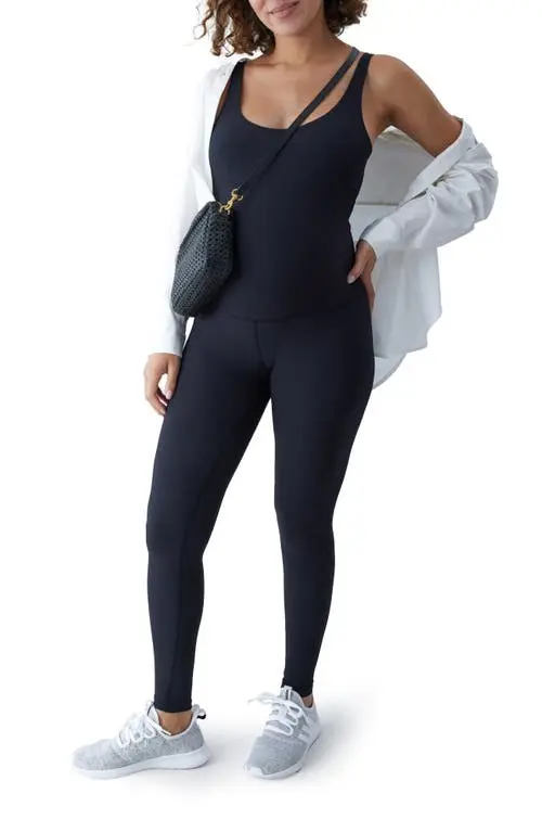 Ingrid & Isabel® Sleeveless Rib Maternity Jumpsuit
