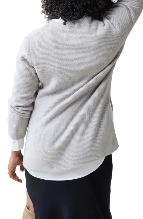 Ingrid & Isabel® Ribbed V-neck Sweater With Side Zips