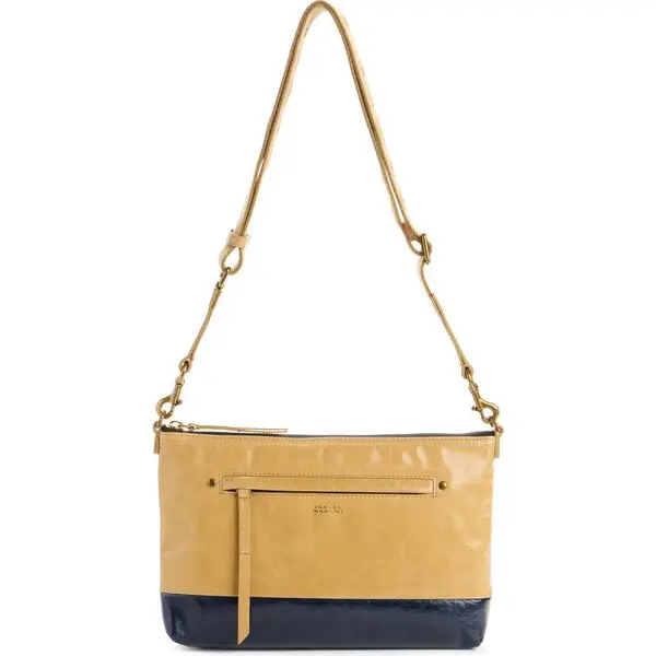 Isabel Marant Étoile Nessah Leather Crossbody Bag - Beige/navy