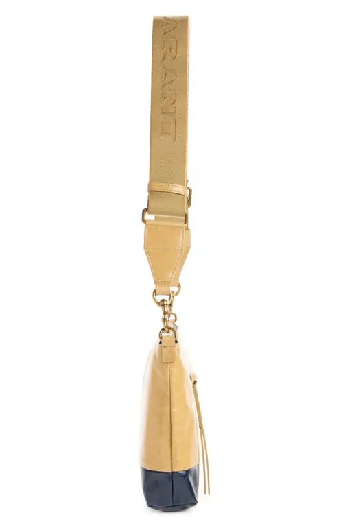 Isabel Marant Étoile Nessah Leather Crossbody Bag - Beige/navy