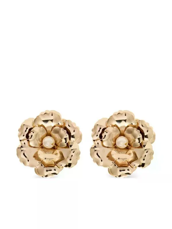 Rosantica Floral Stud Earrings - Gold
