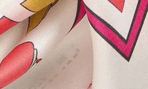 Echo Luggage Silk Square Scarf - White Multi
