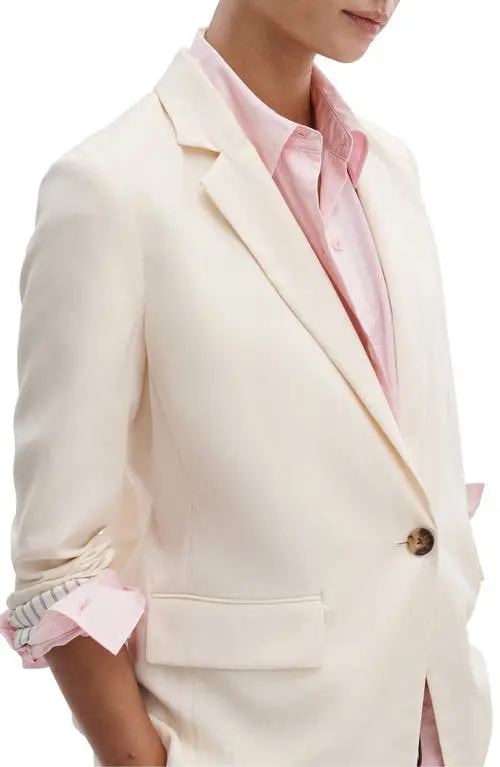 Rag & Bone Jennie One-button Blazer - Ivory