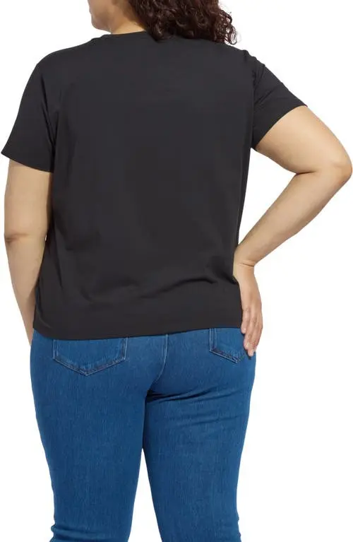 Lyssé Perfect Box Cut T-shirt - Black