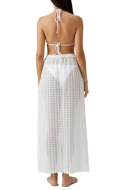 Melissa Odabash Mendi Embroidered Lace Cover-up Skirt