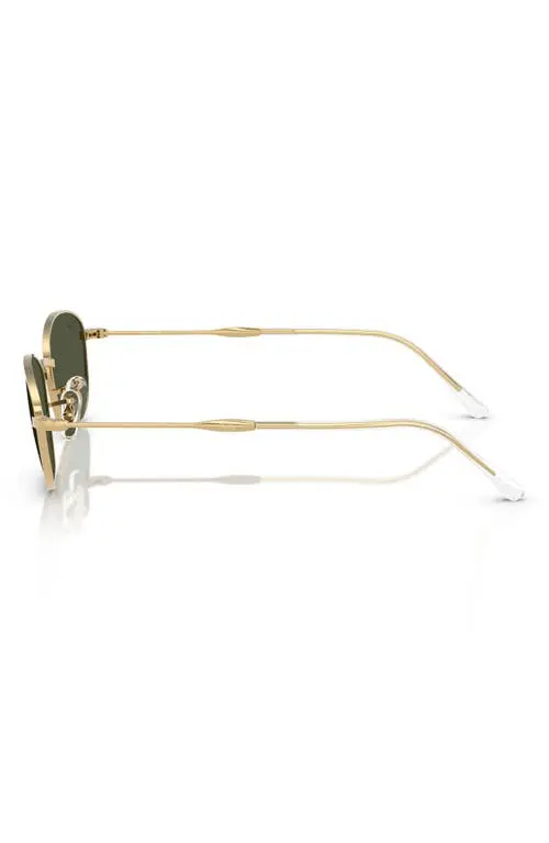 Ray-ban 55mm Oval Sunglasses - Gold Flash