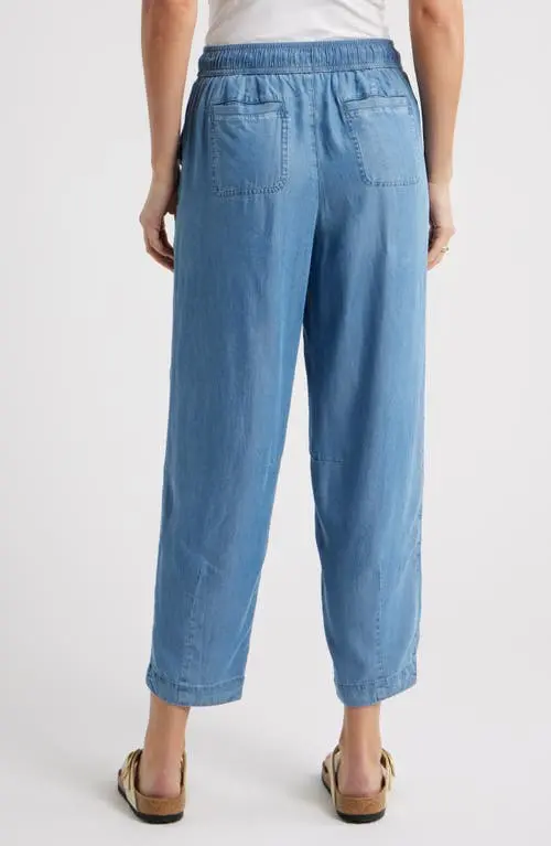 Caslon Ankle Drawstring Utility Pants - Medium Wash