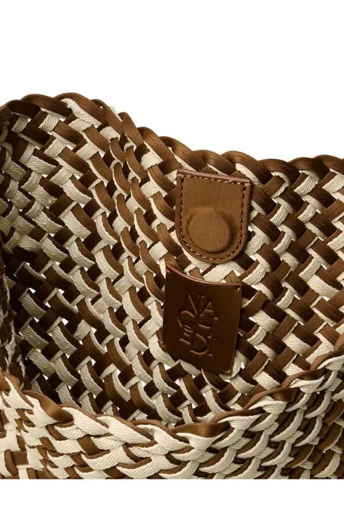 NAGHEDI Medium Nomad Double Weave Hobo Bag - Carmel