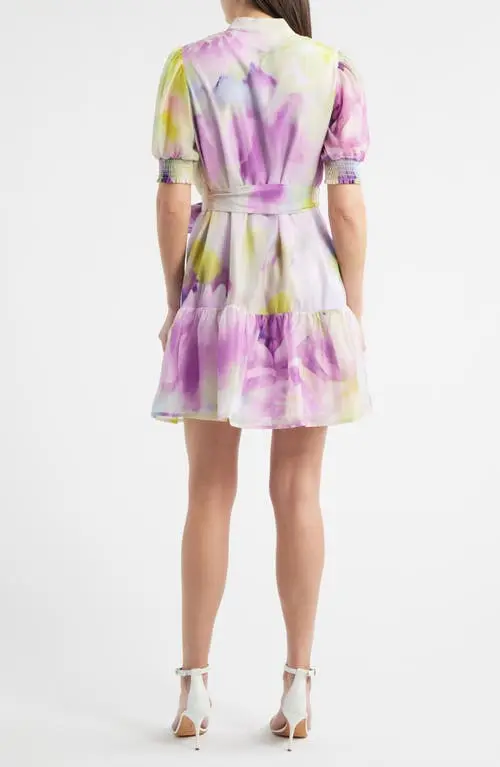 Anne Klein Floral Print Mini Dress
