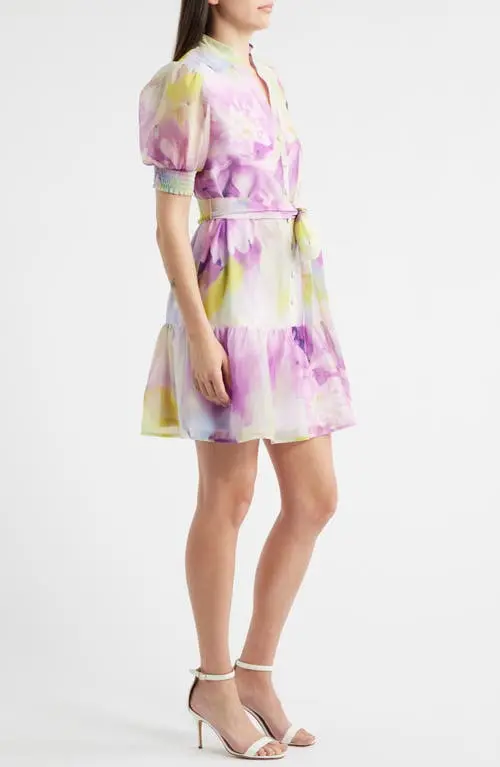 Anne Klein Floral Print Mini Dress