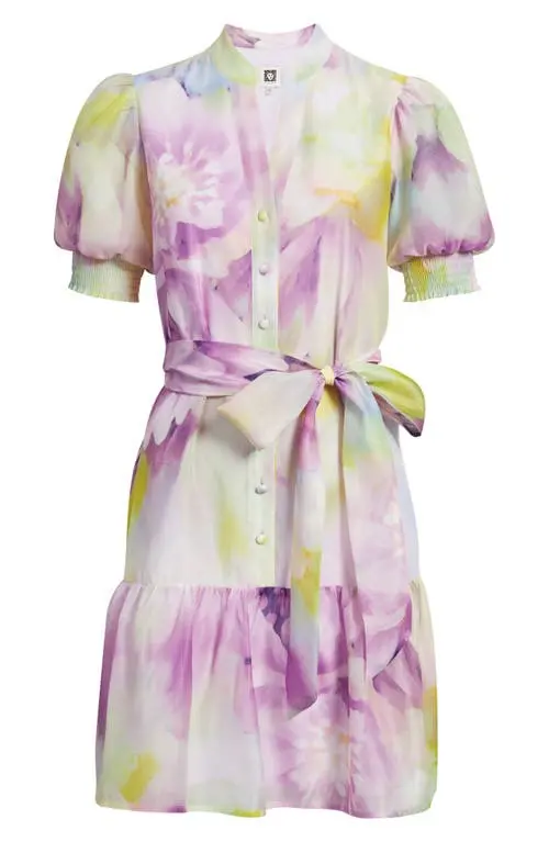 Anne Klein Floral Print Mini Dress