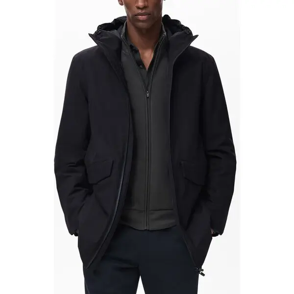 Mango Water Repellent Packable Insulated Jacket - Navy