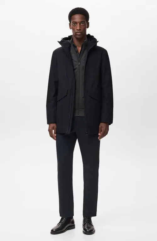 Mango Water Repellent Packable Insulated Jacket - Navy