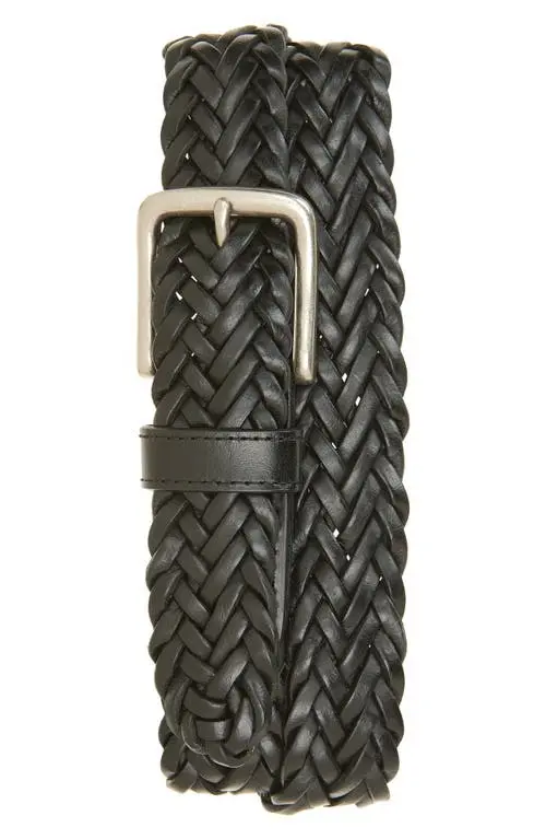 Nordstrom Braided Leather Belt - Black