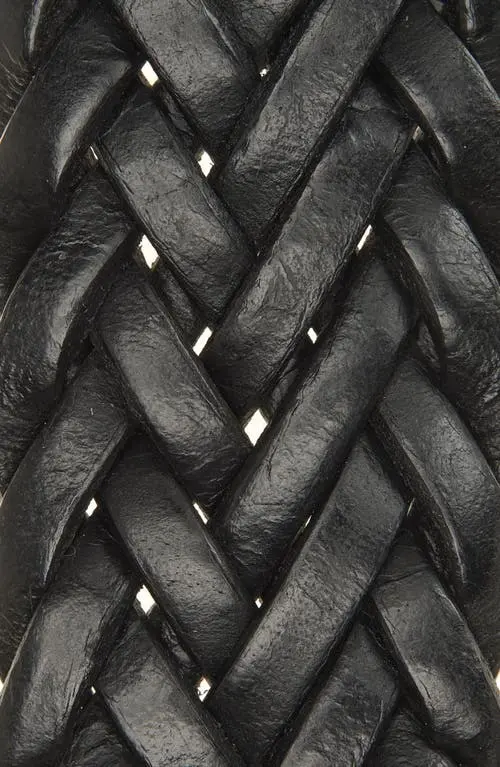 Nordstrom Braided Leather Belt - Black