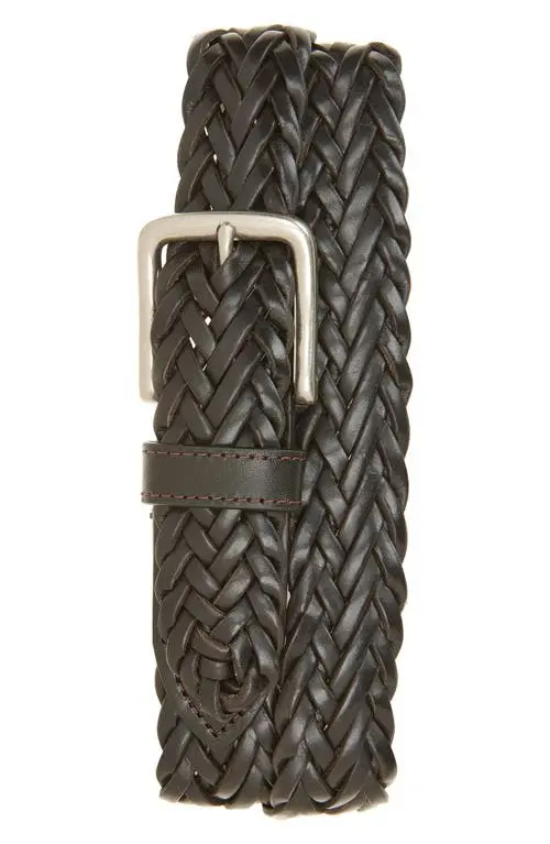 Nordstrom Braided Leather Belt - Brown