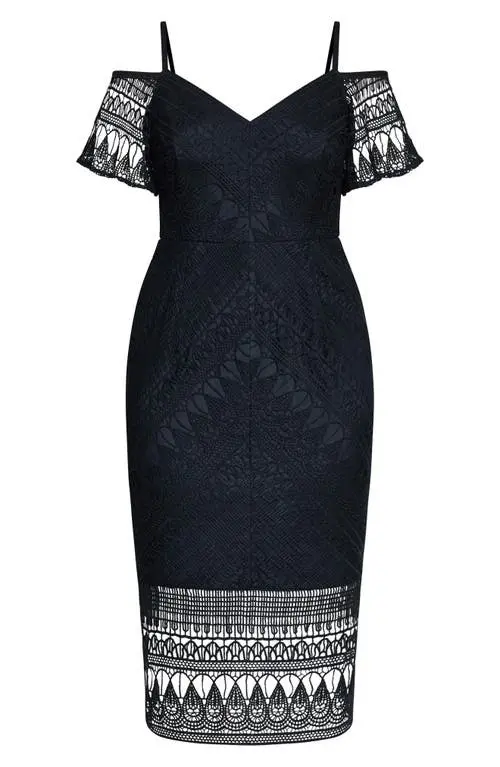 City Chic Impressions Lace Cocktail Dress