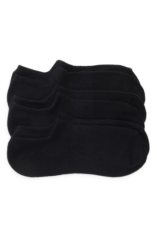 Nordstrom Everyday Quarter Socks Pack Of 3 - Black