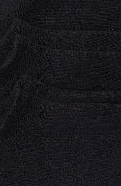 Nordstrom Everyday Quarter Socks Pack Of 3 - Black