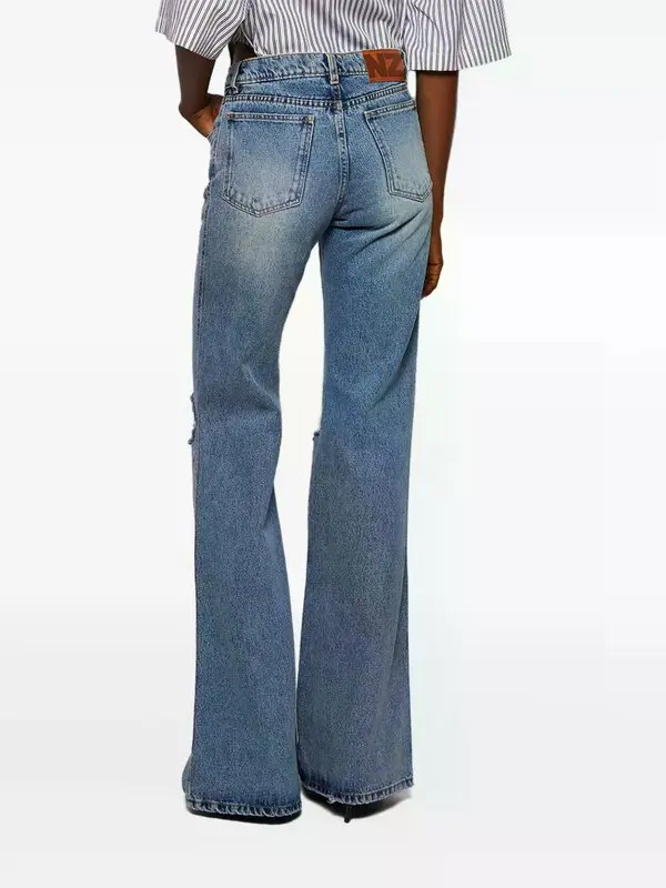 Natasha Zinko Distressed Flared Jeans